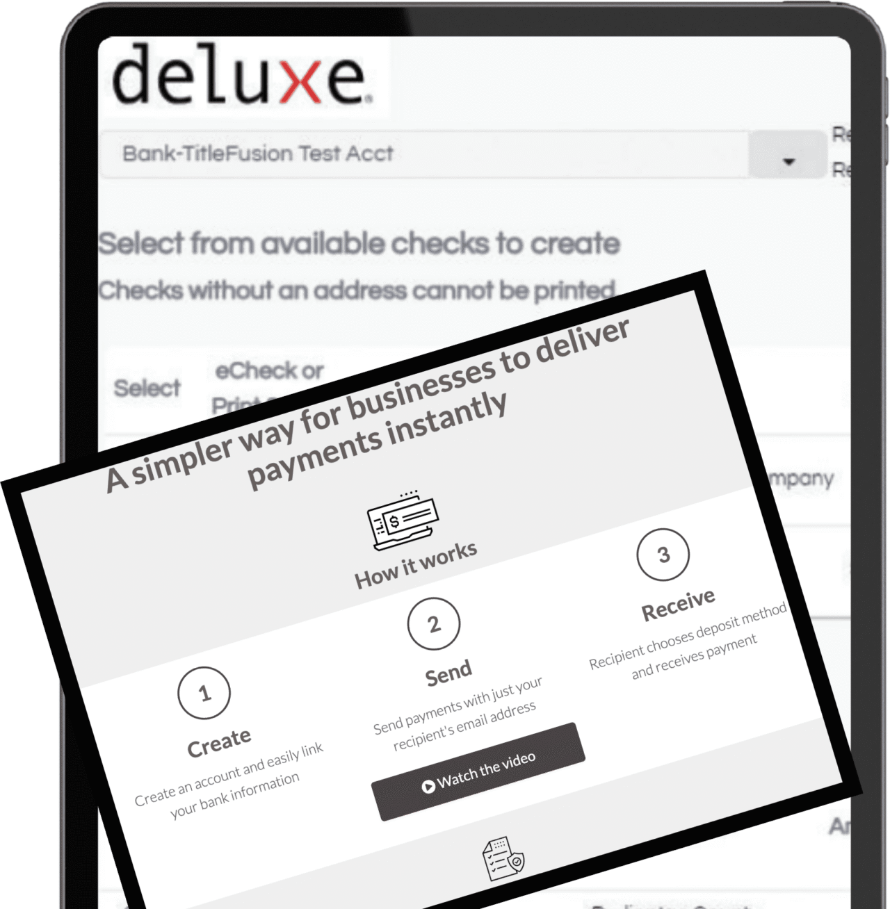 Deluxe e-Check - AccuTitle